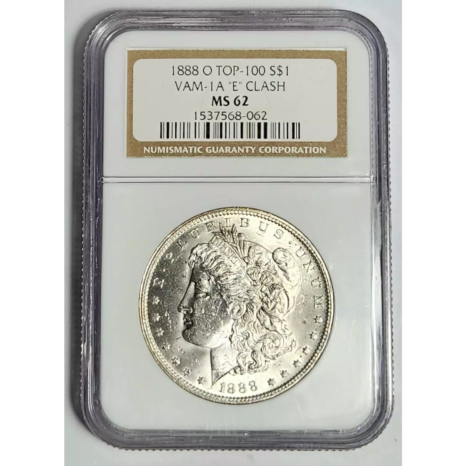 1888-O Morgan Silver Dollar NGC MS-62 O VAM-1A "E" CLASH - TOP 100 - Bob Paul Rare Coins