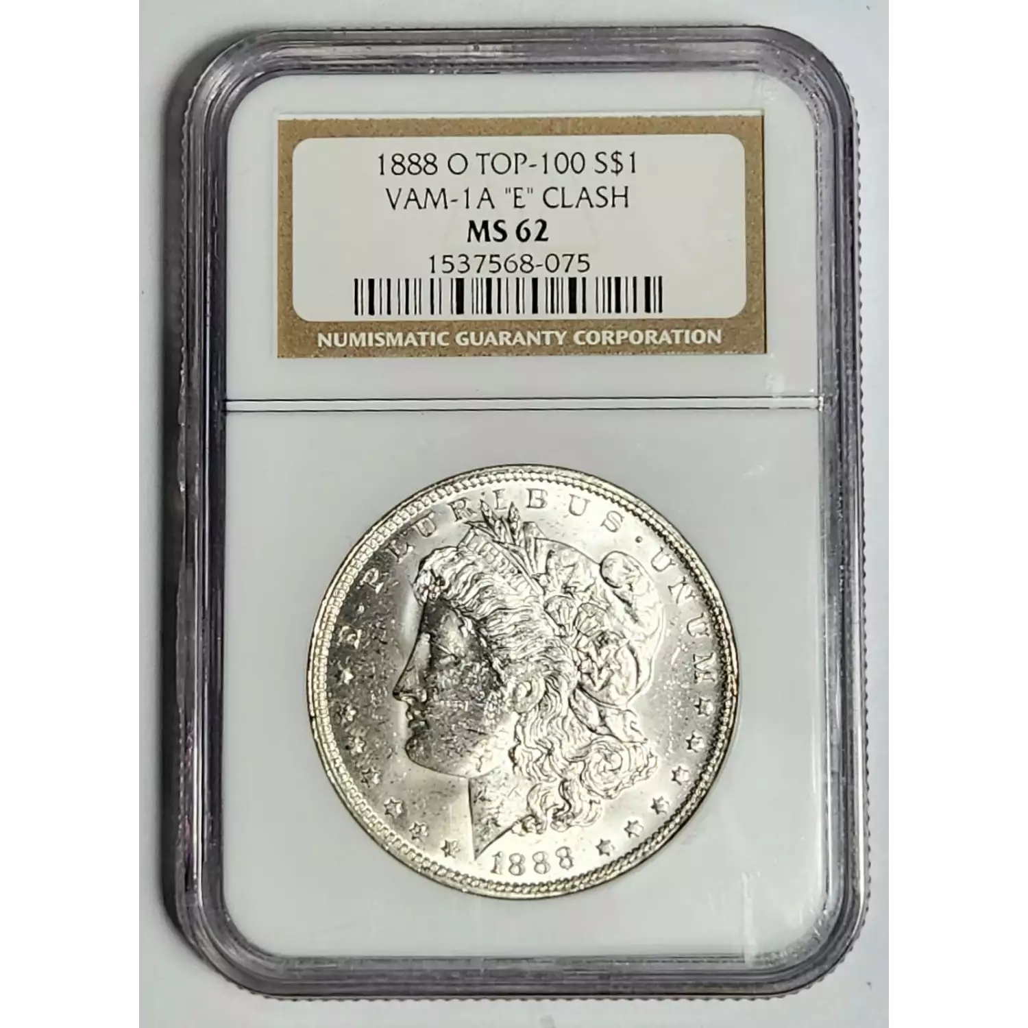 1888-O Morgan Silver Dollar NGC MS-62 O VAM-1A "E" CLASH - TOP 100 - Bob Paul Rare Coins