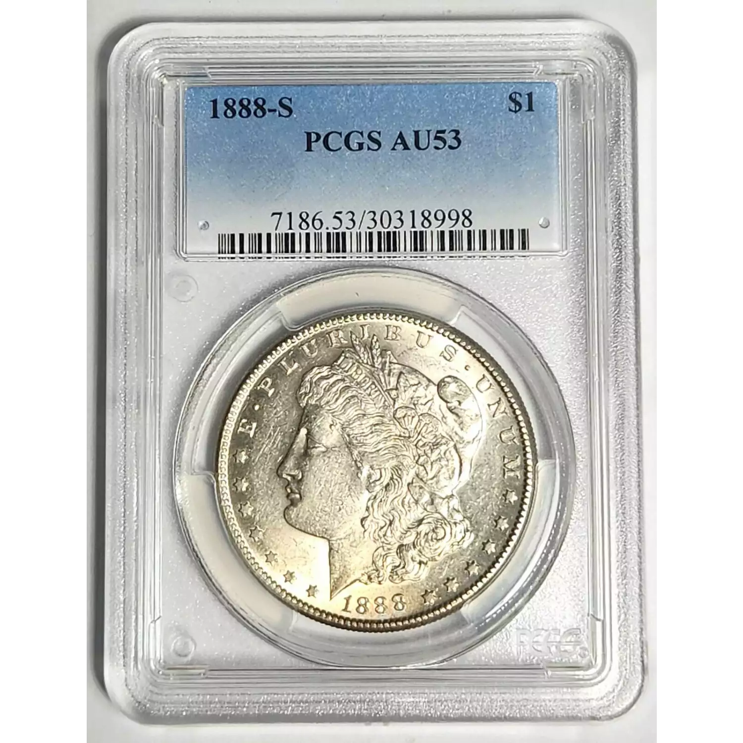 1888-S Morgan Silver Dollar PCGS AU-53 - Bob Paul Rare Coins
