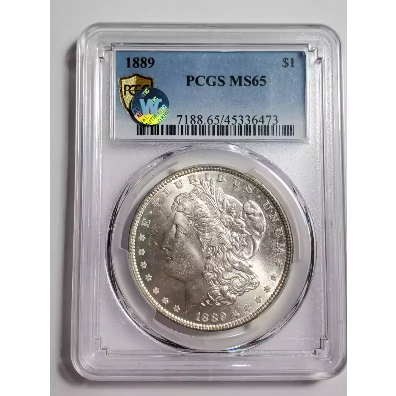 1889 Morgan Silver Dollar PCGS MS-65 Sight White - Bob Paul Rare Coins