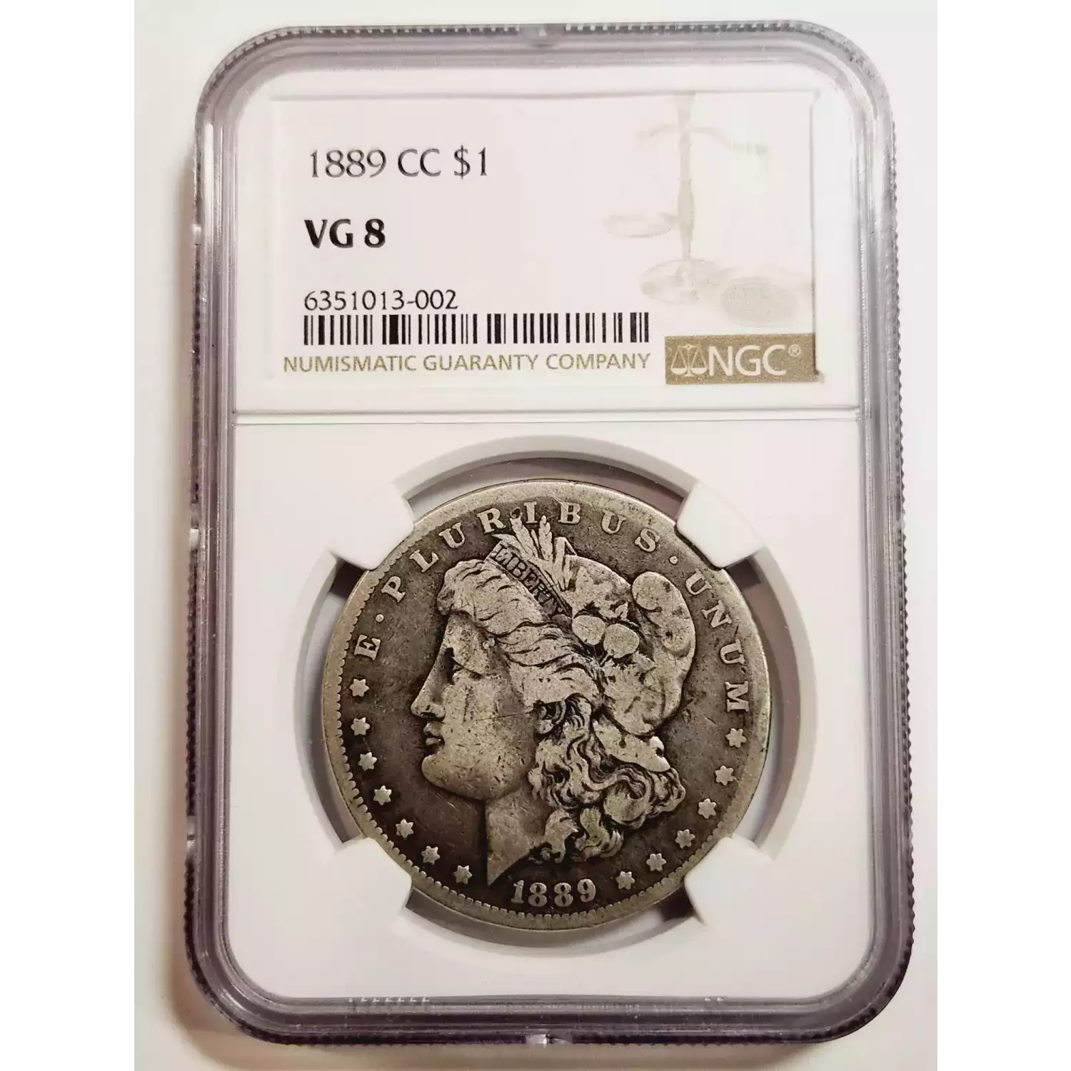 1889-CC Morgan Silver Dollar NGC VG-8 - Bob Paul Rare Coins