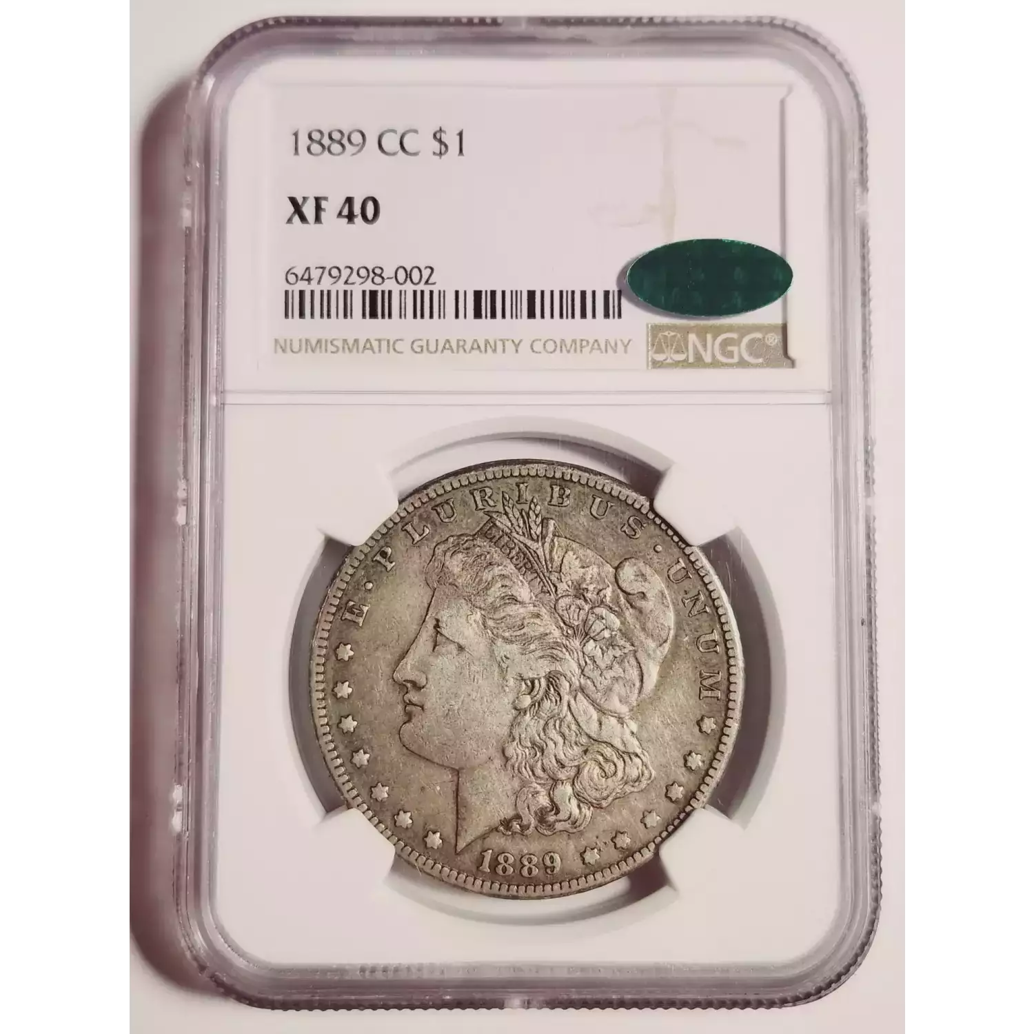 1889-CC Morgan Silver Dollar NGC XF-40 CAC - Bob Paul Rare Coins