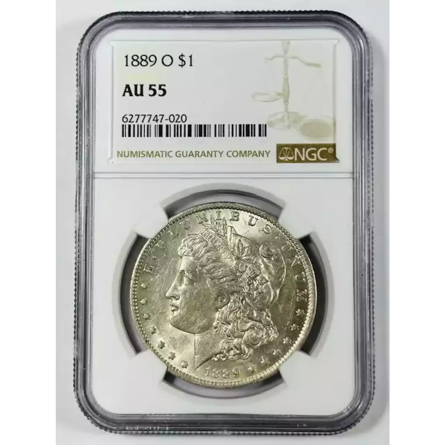 1889-O Morgan Silver Dollar NGC AU-55 Premium Quality! - Bob Paul Rare ...