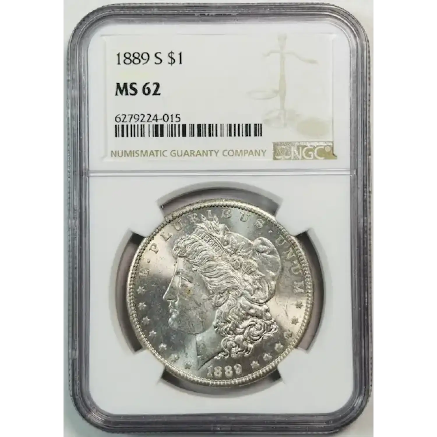 1889-S Morgan Silver Dollar NGC MS-62 - Bob Paul Rare Coins