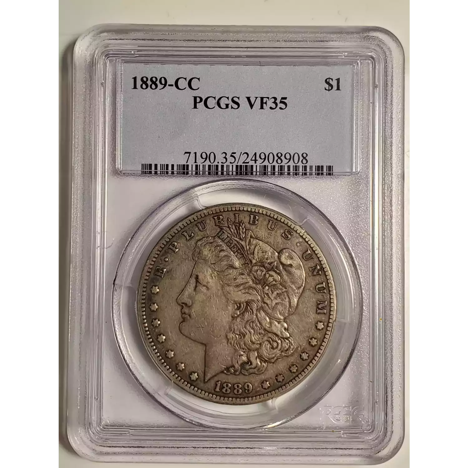 1889-CC Morgan Silver Dollar PCGS VF-35 - Bob Paul Rare Coins