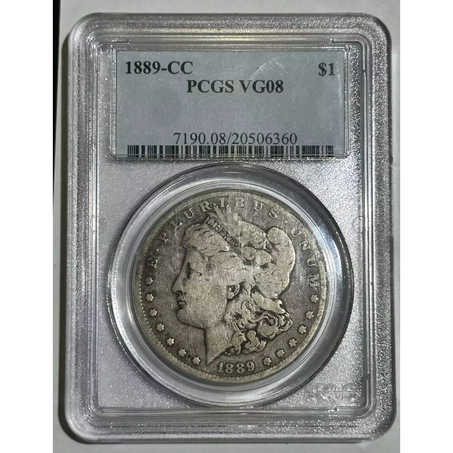 1889-CC Morgan Silver Dollar PCGS VG-8 - Bob Paul Rare Coins