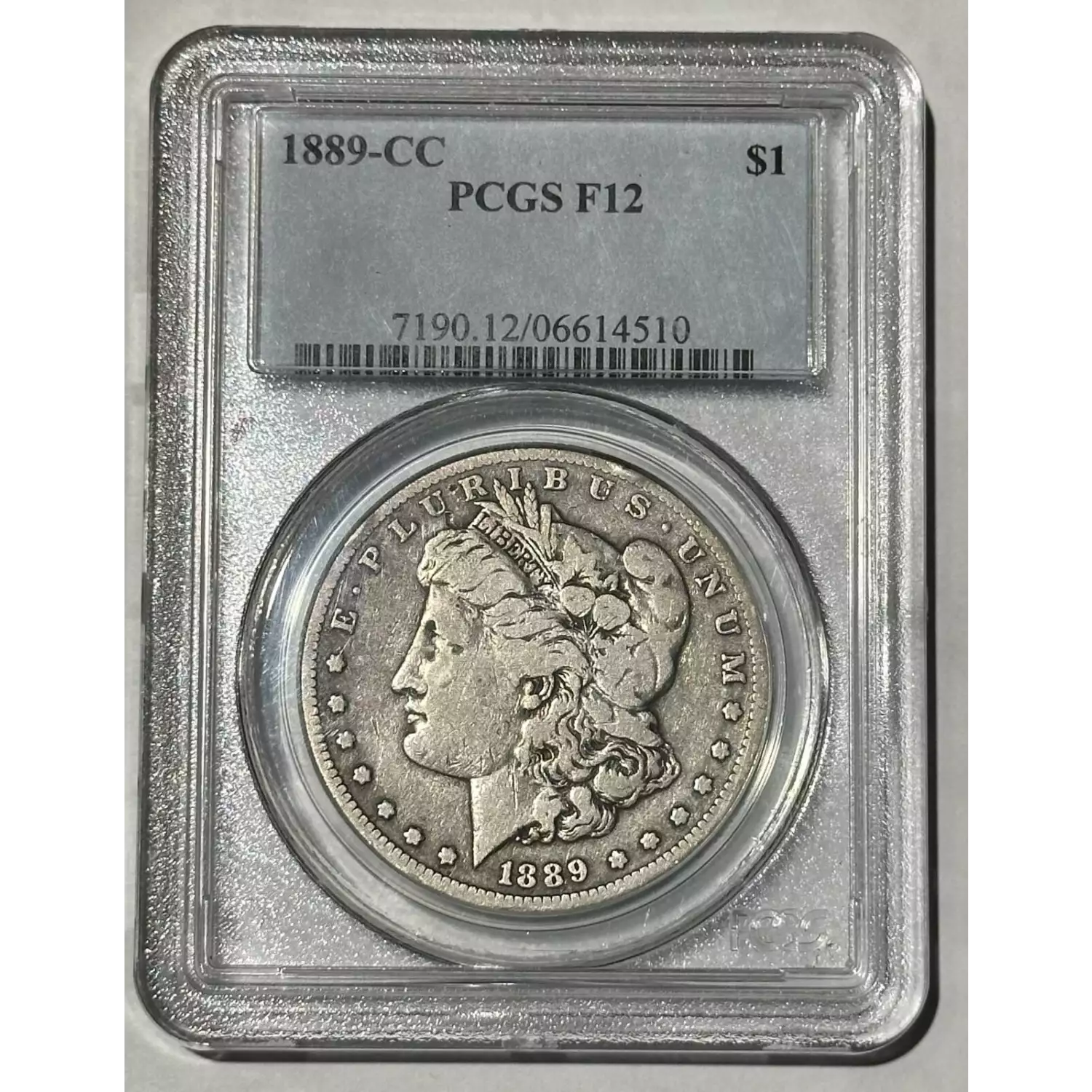 1889-CC Morgan Silver Dollar PCGS F-12 - Bob Paul Rare Coins