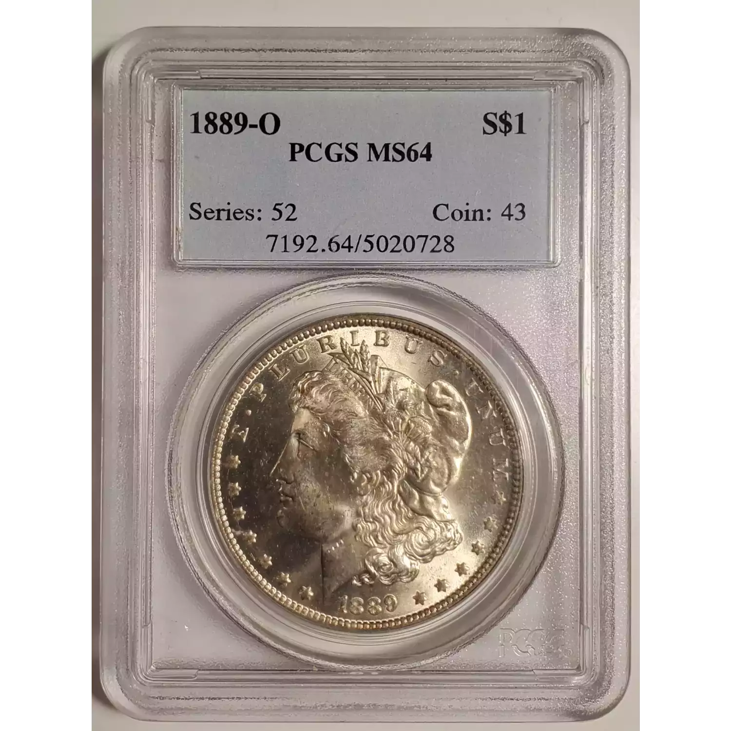 1889-O Morgan Silver Dollar PCGS MS-64 (Old Holder) - Bob Paul Rare Coins