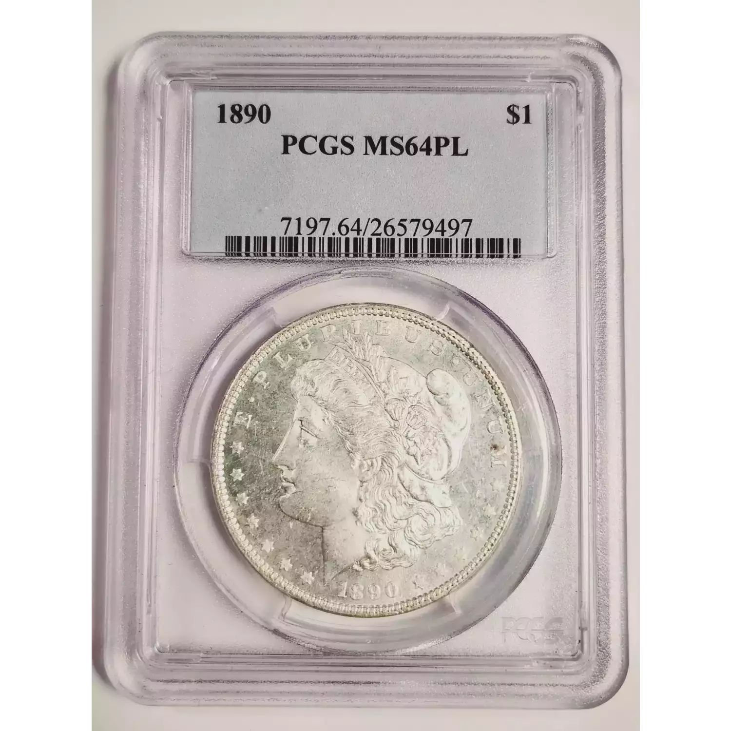 1890 Morgan Silver Dollar PCGS MS-64 PL - Bob Paul Rare Coins