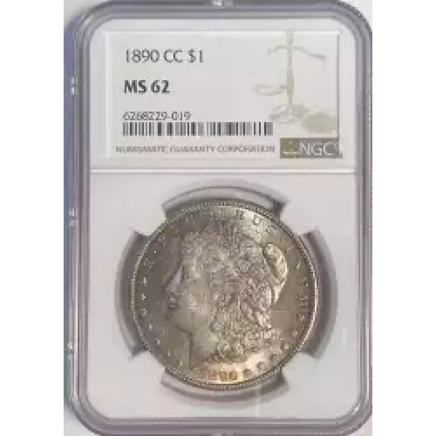 1890-CC Morgan Silver Dollar NGC MS-62 - Bob Paul Rare Coins