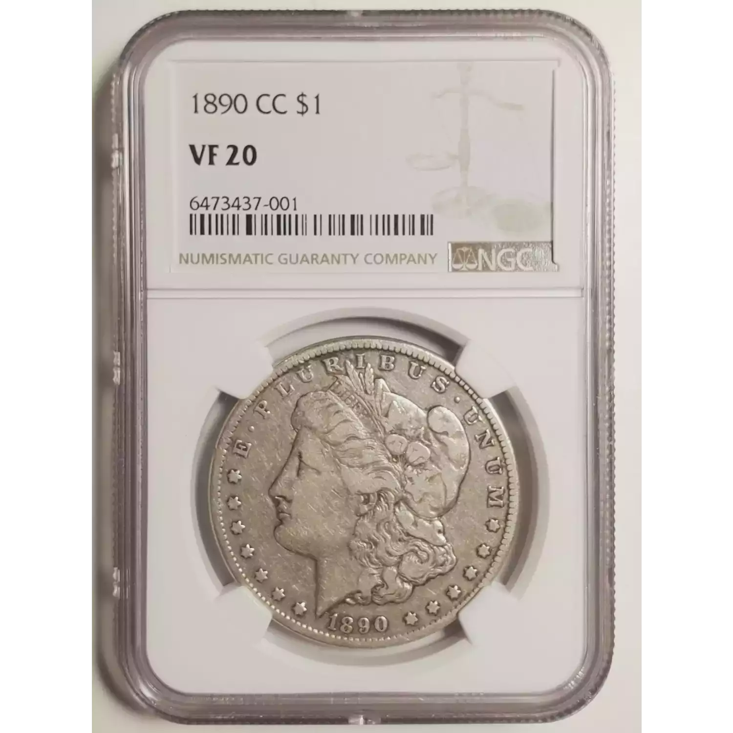 1890-CC Morgan Silver Dollar NGC VF-20 - Bob Paul Rare Coins