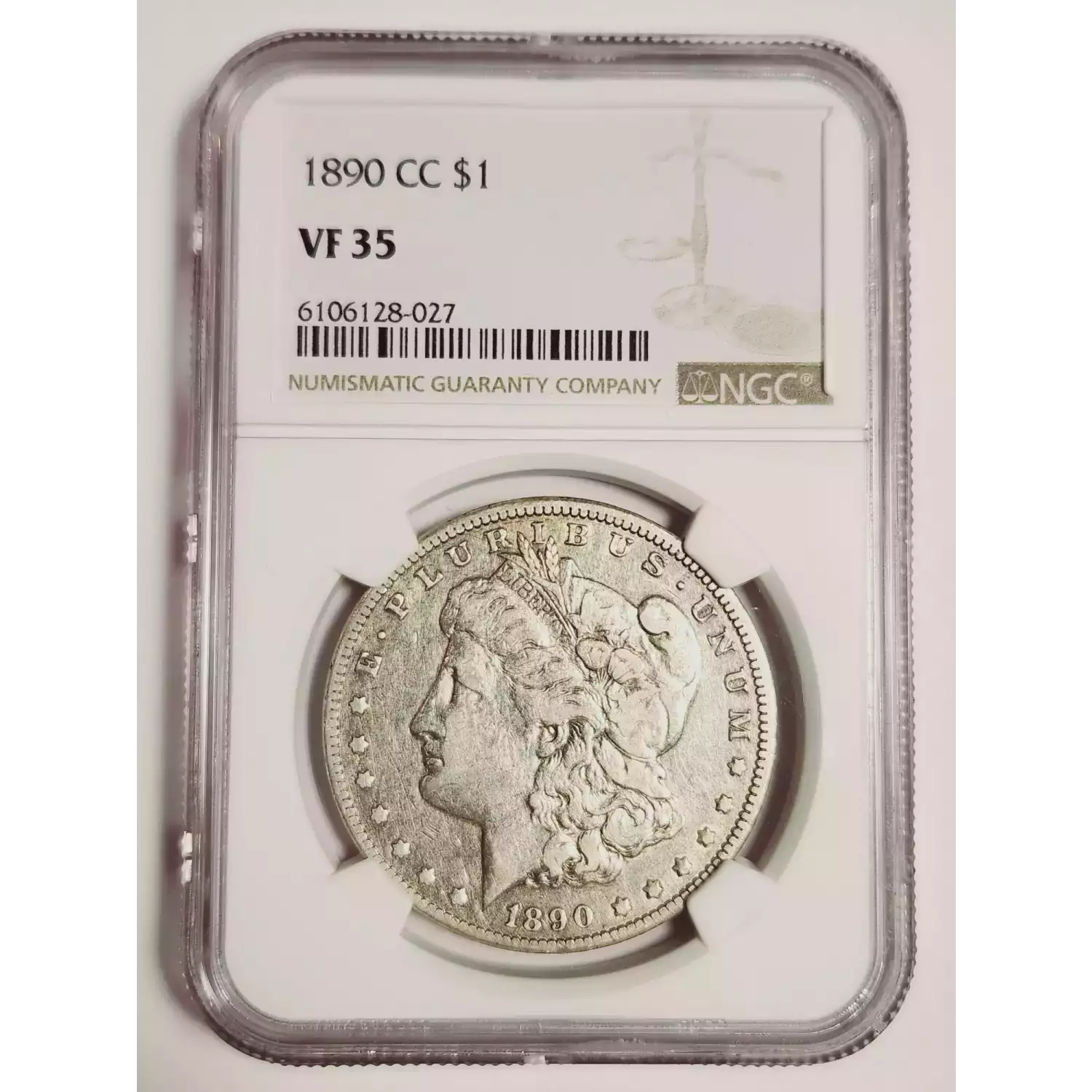 1890-CC Morgan Silver Dollar NGC VF-35 - Bob Paul Rare Coins