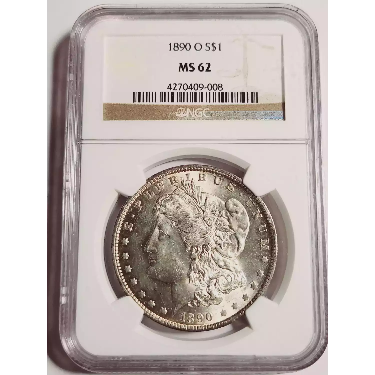 1890-O Morgan Silver Dollar NGC MS-62 - Bob Paul Rare Coins