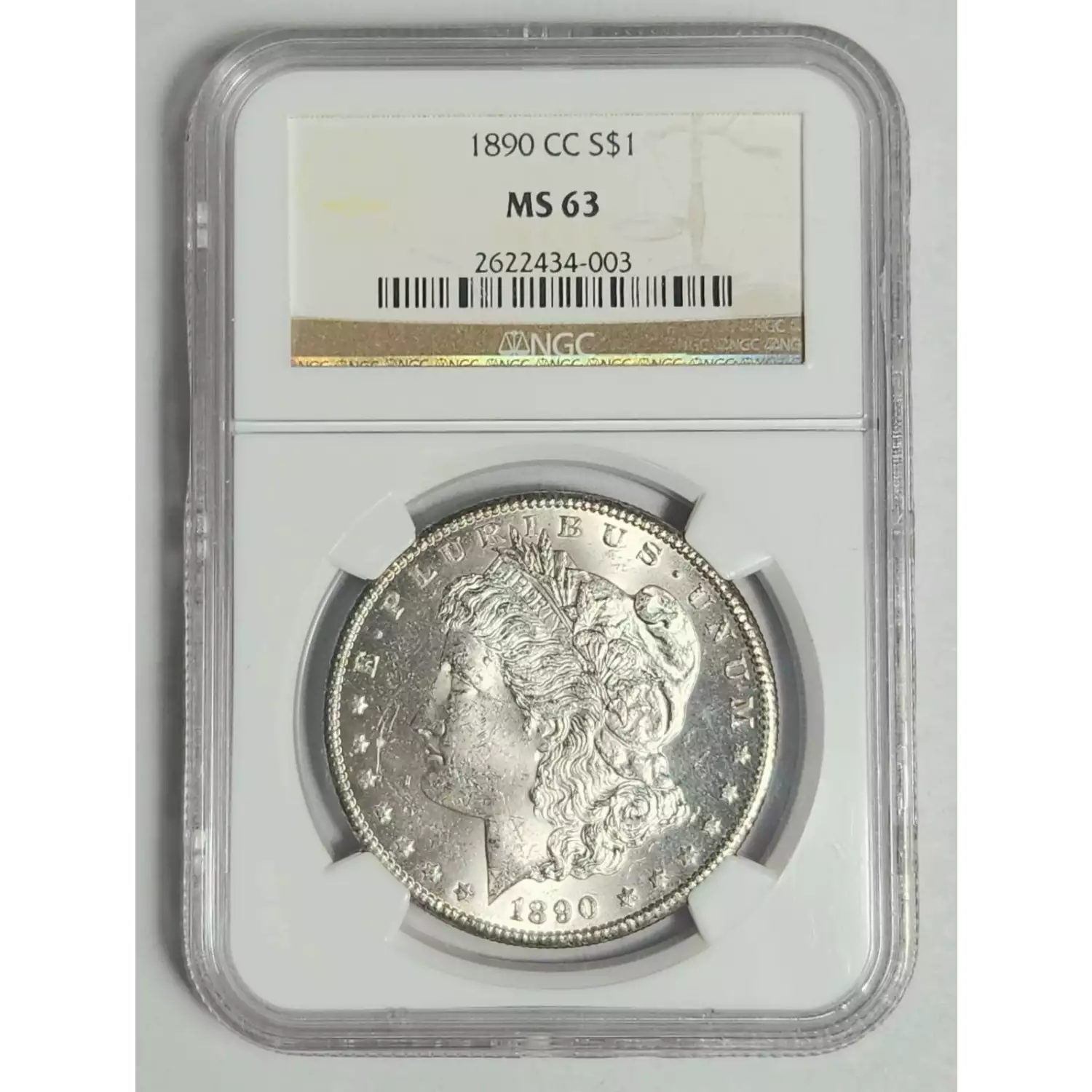 1890-CC Morgan Silver Dollar NGC MS-63 - Bob Paul Rare Coins