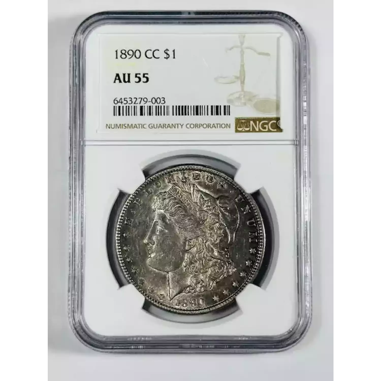 1890-CC Morgan Silver Dollar NGC AU-55 - Bob Paul Rare Coins