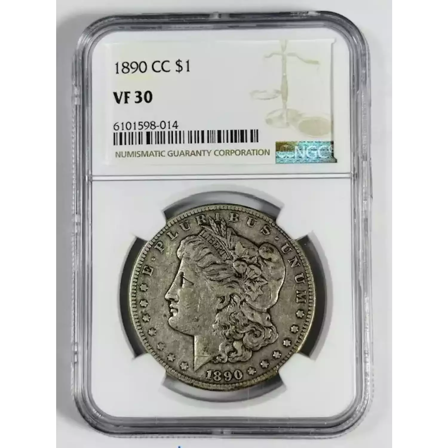 1890-CC Morgan Silver Dollar NGC VF-30 Carson City - Bob Paul Rare Coins