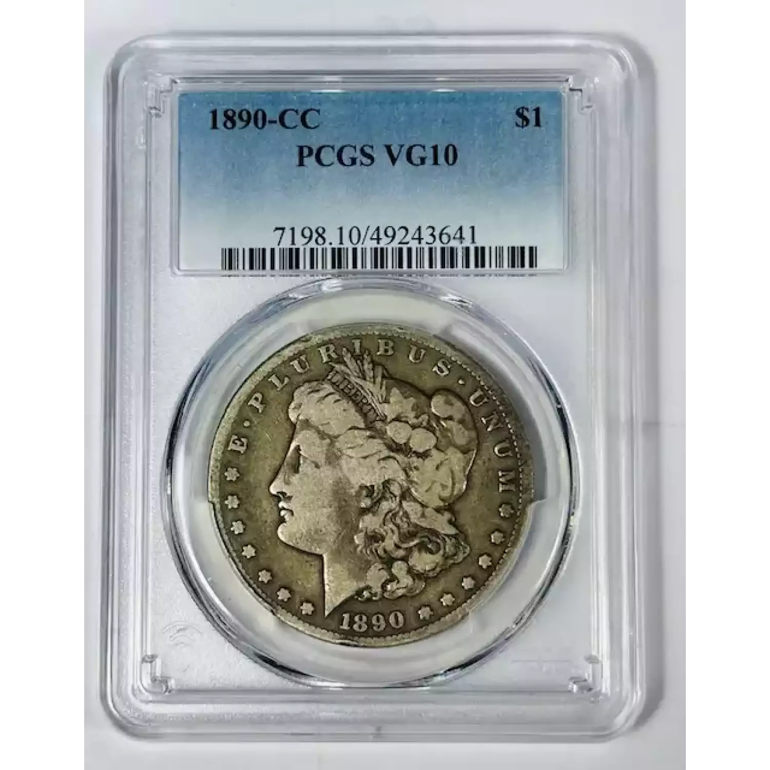 1890-CC Morgan Silver Dollar PCGS VG-10 Carson City - Bob Paul Rare Coins