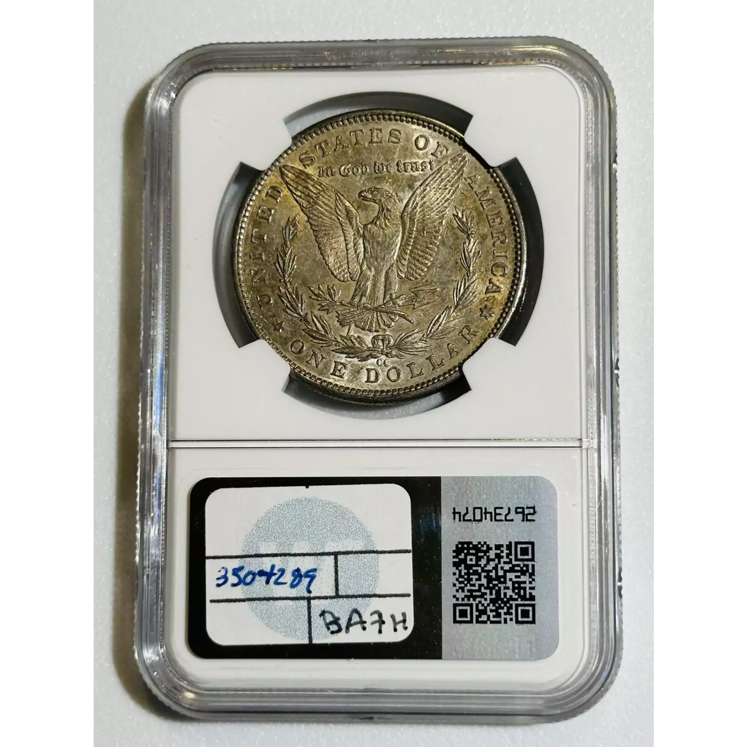 1890-CC Morgan Silver Dollar NGC AU-55 CC VAM-4 TAIL BAR - Bob Paul Rare Coins