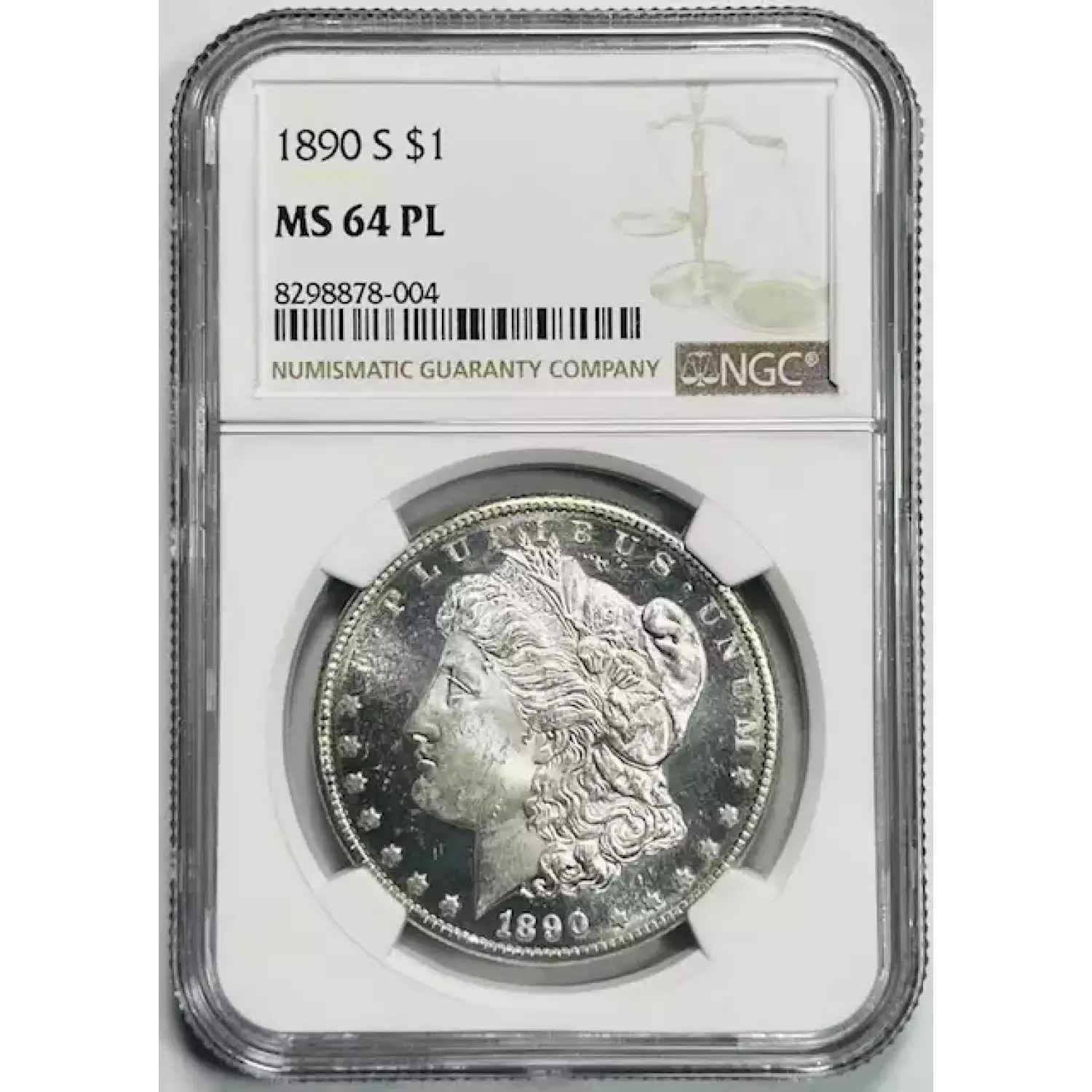 1890-S Morgan Silver Dollar NGC MS-64 PL Looks DMPL - Bob Paul Rare Coins
