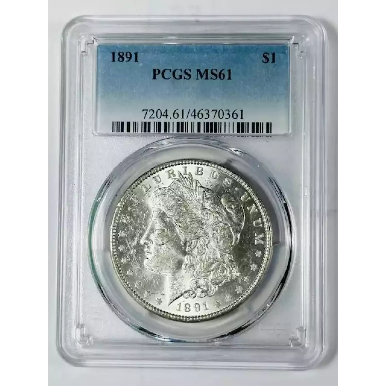 1891 Morgan Silver Dollar PCGS MS-61 White! - Bob Paul Rare Coins