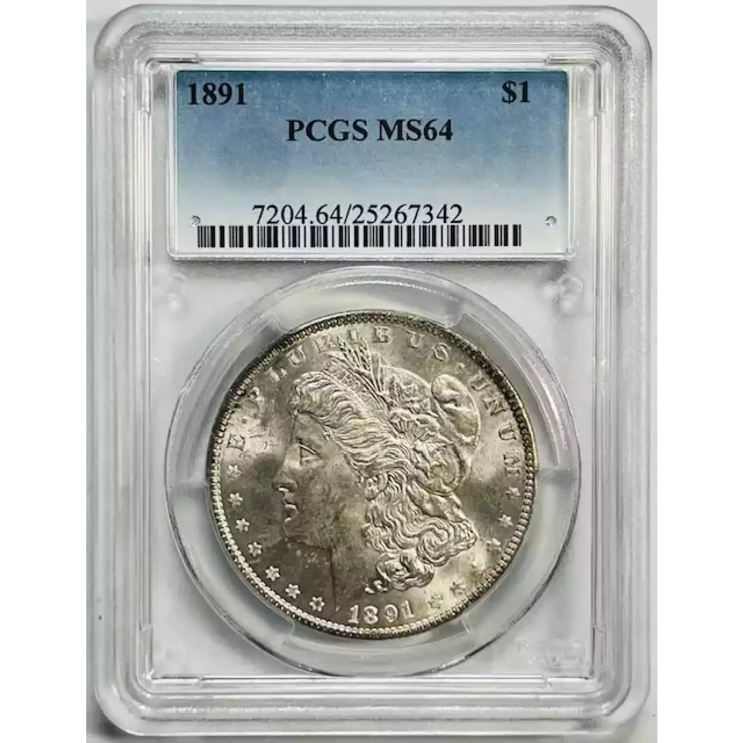 1891 Morgan Silver Dollar PCGS MS-64 - Bob Paul Rare Coins