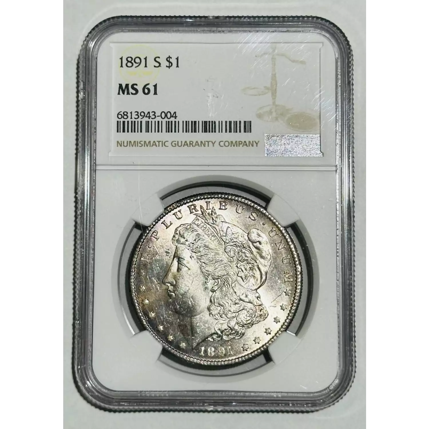 1891-S Morgan Silver Dollar NGC MS-61 - Bob Paul Rare Coins
