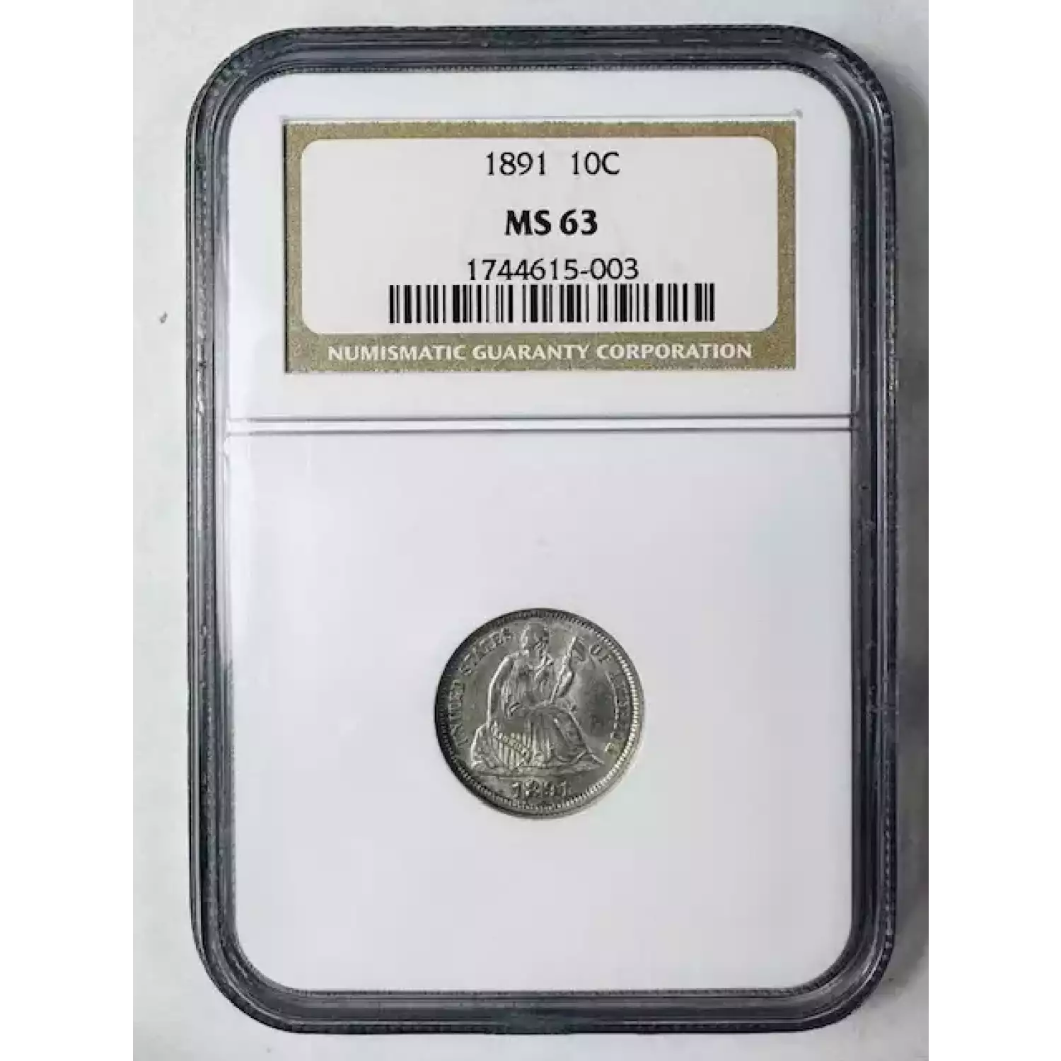 1891 Liberty Seated Dime NGC MS-63 - Bob Paul Rare Coins