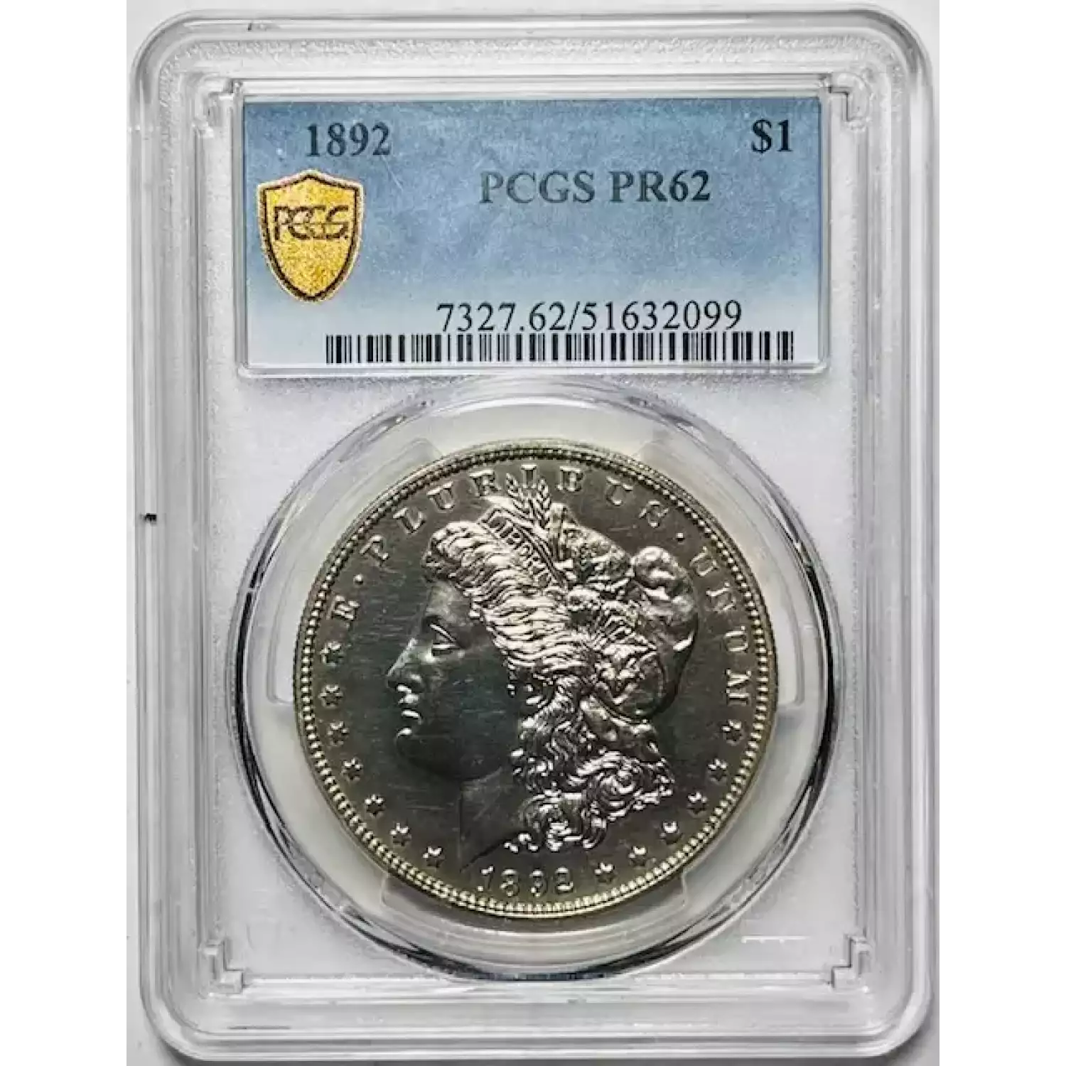 1892 Morgan Silver Dollar PCGS PR-62 - Bob Paul Rare Coins
