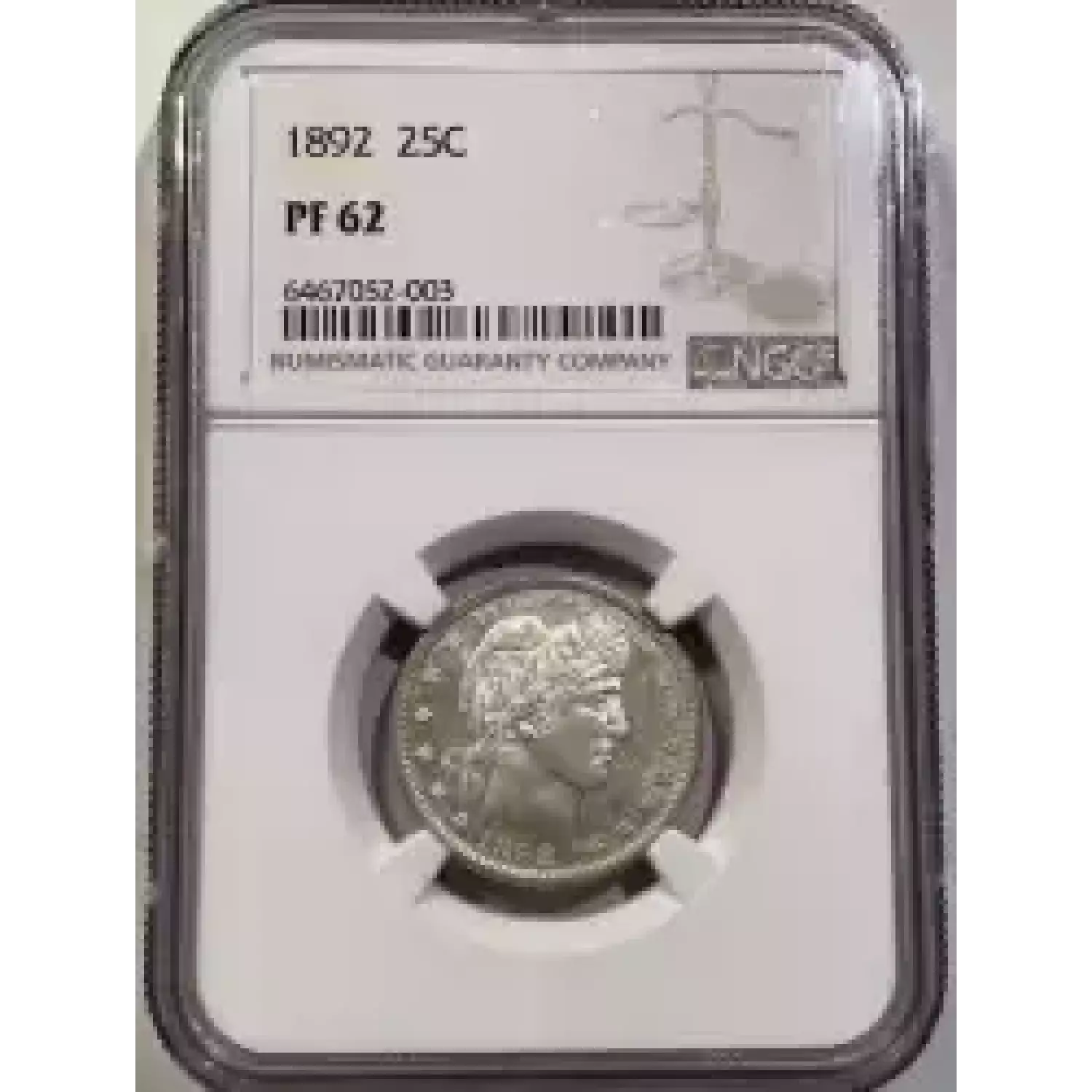 1892 Barber Quarter NGC PF-62 - Bob Paul Rare Coins