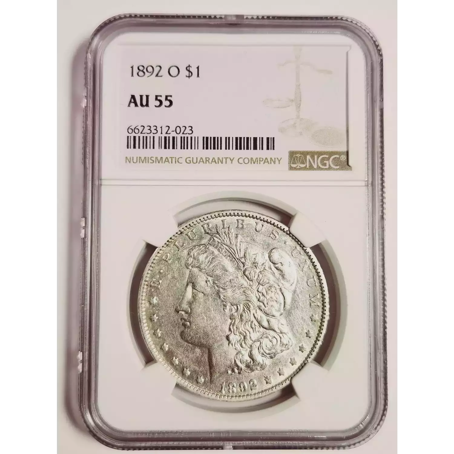 1892-O Morgan Silver Dollar NGC AU-55 - Bob Paul Rare Coins