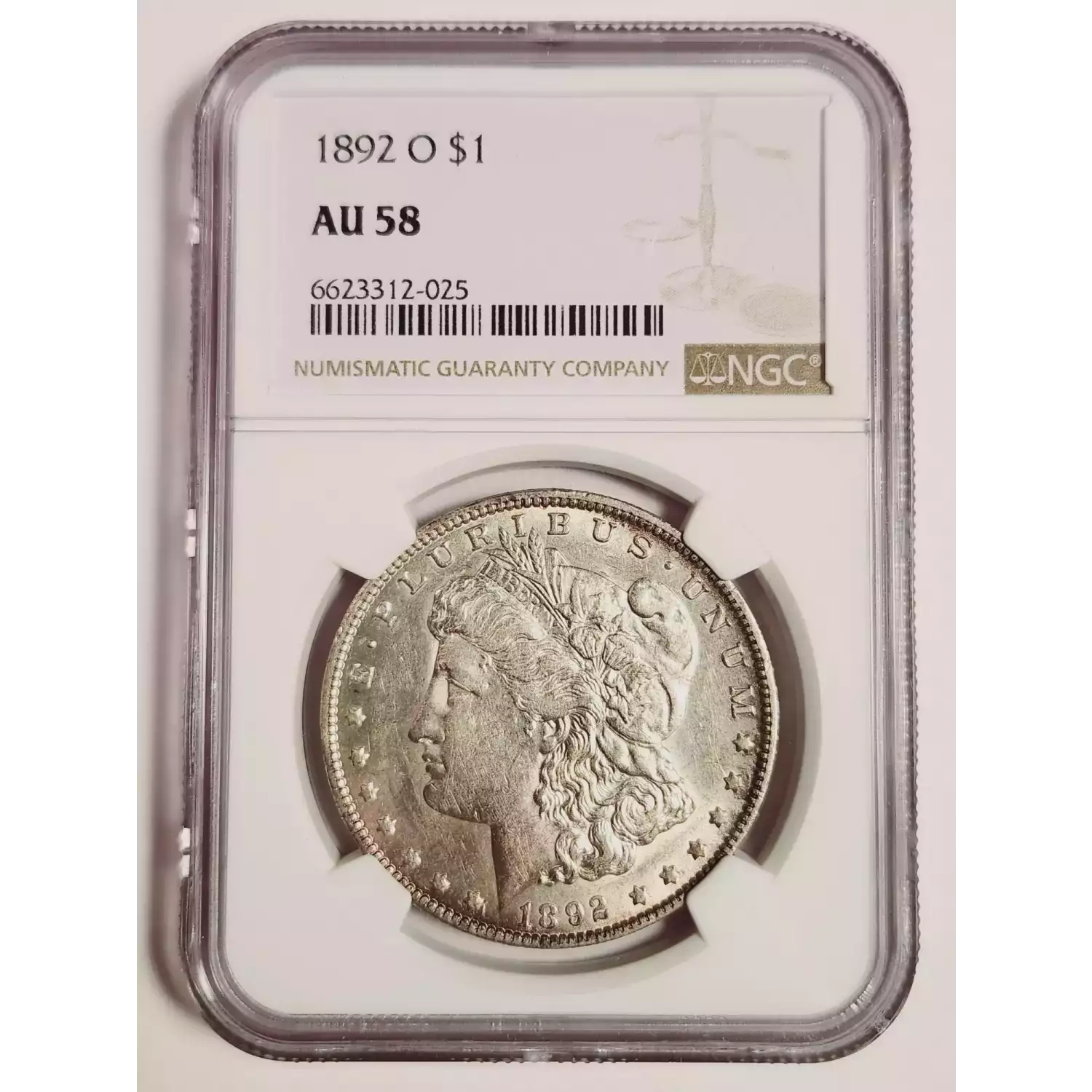 1892-O Morgan Silver Dollar NGC AU-58 - Bob Paul Rare Coins