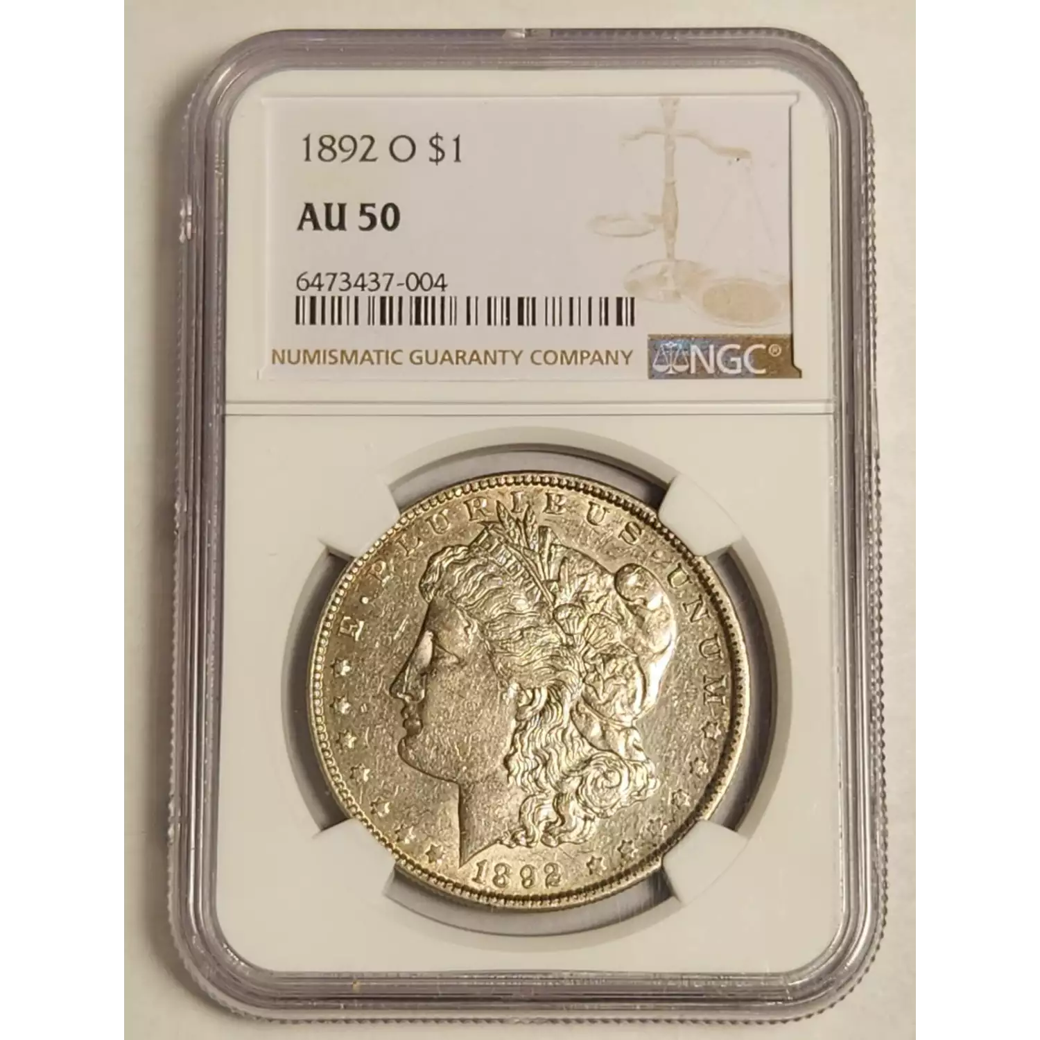 1892-O Morgan Silver Dollar NGC AU-50 - Bob Paul Rare Coins