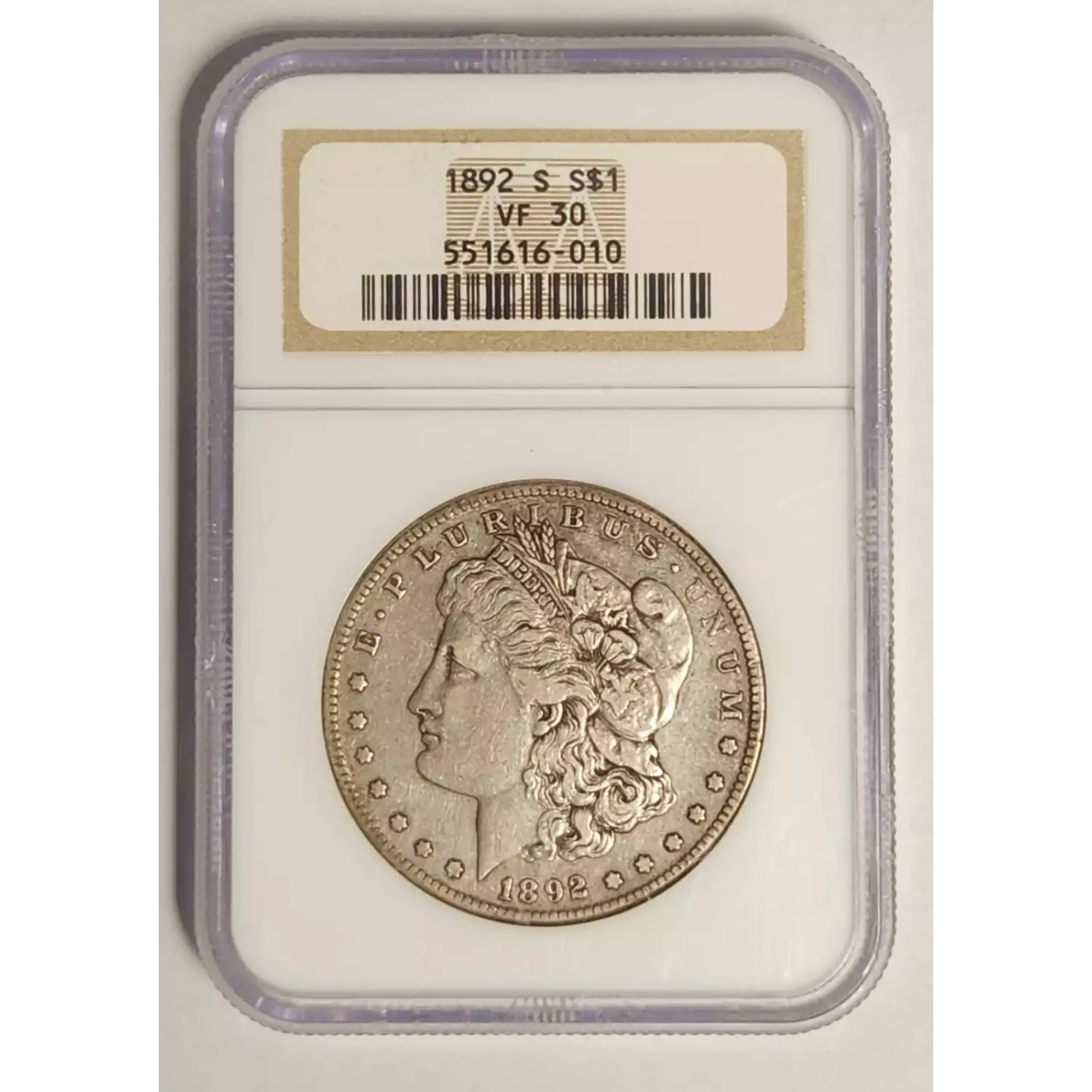1892-S Morgan Silver Dollar NGC VF-30 - Bob Paul Rare Coins