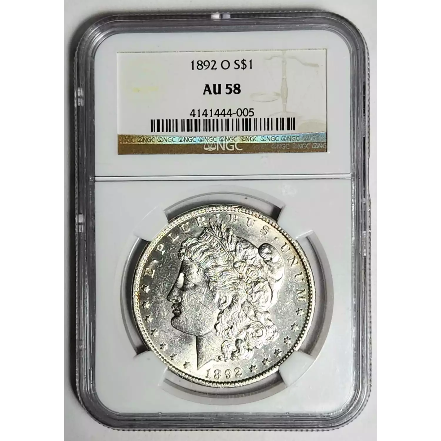 1892-O Morgan Silver Dollar NGC AU-58 - Bob Paul Rare Coins