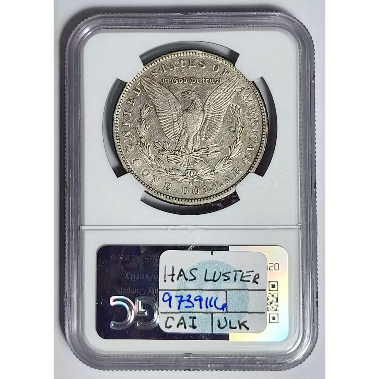 1892-S Morgan Silver Dollar NGC XF-45 - HAS LUSTER - Bob Paul Rare Coins