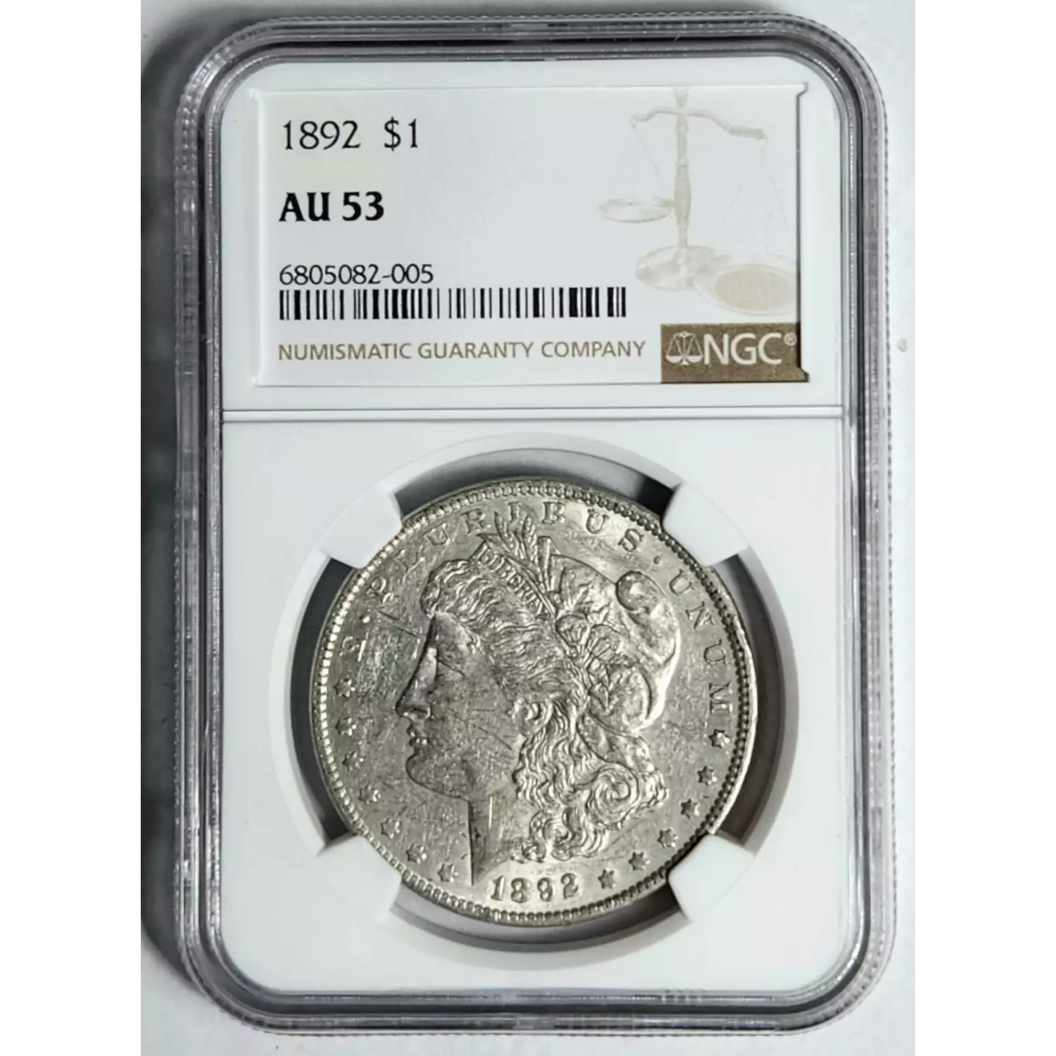 1892 NGC AU-53 - Bob Paul Rare Coins