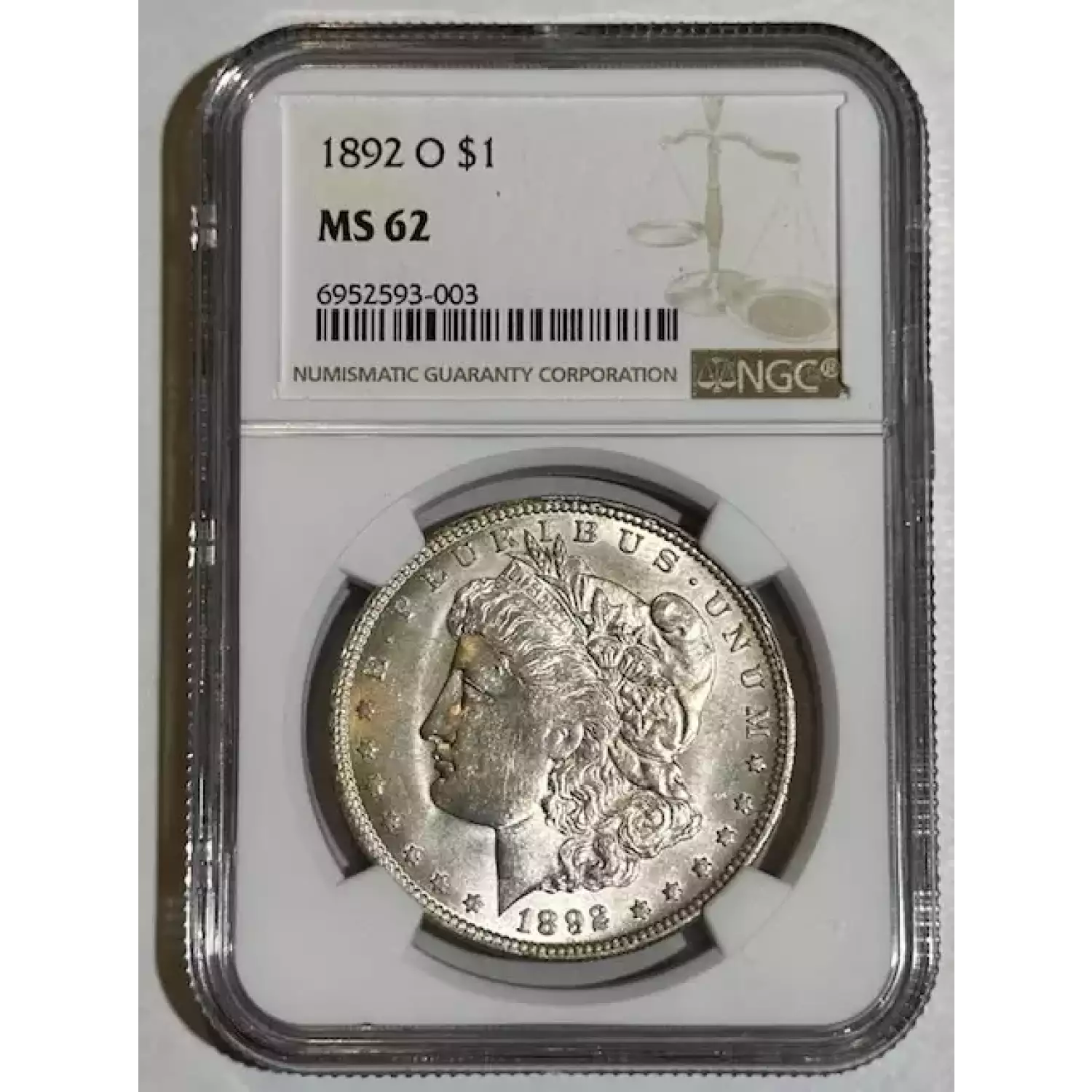 1892-O Morgan Silver Dollar NGC MS-62 - Bob Paul Rare Coins
