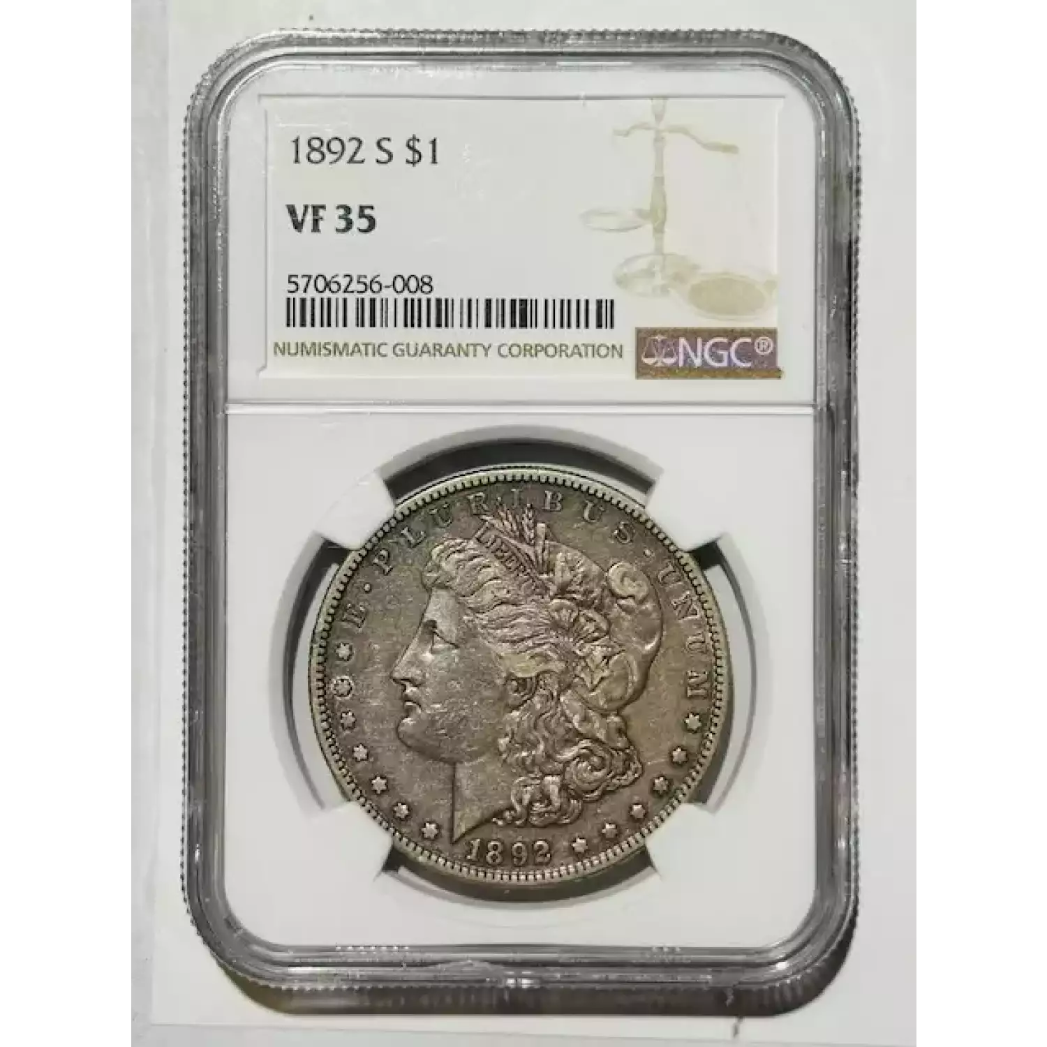 1892-S Morgan Silver Dollar NGC VF-35 - Bob Paul Rare Coins