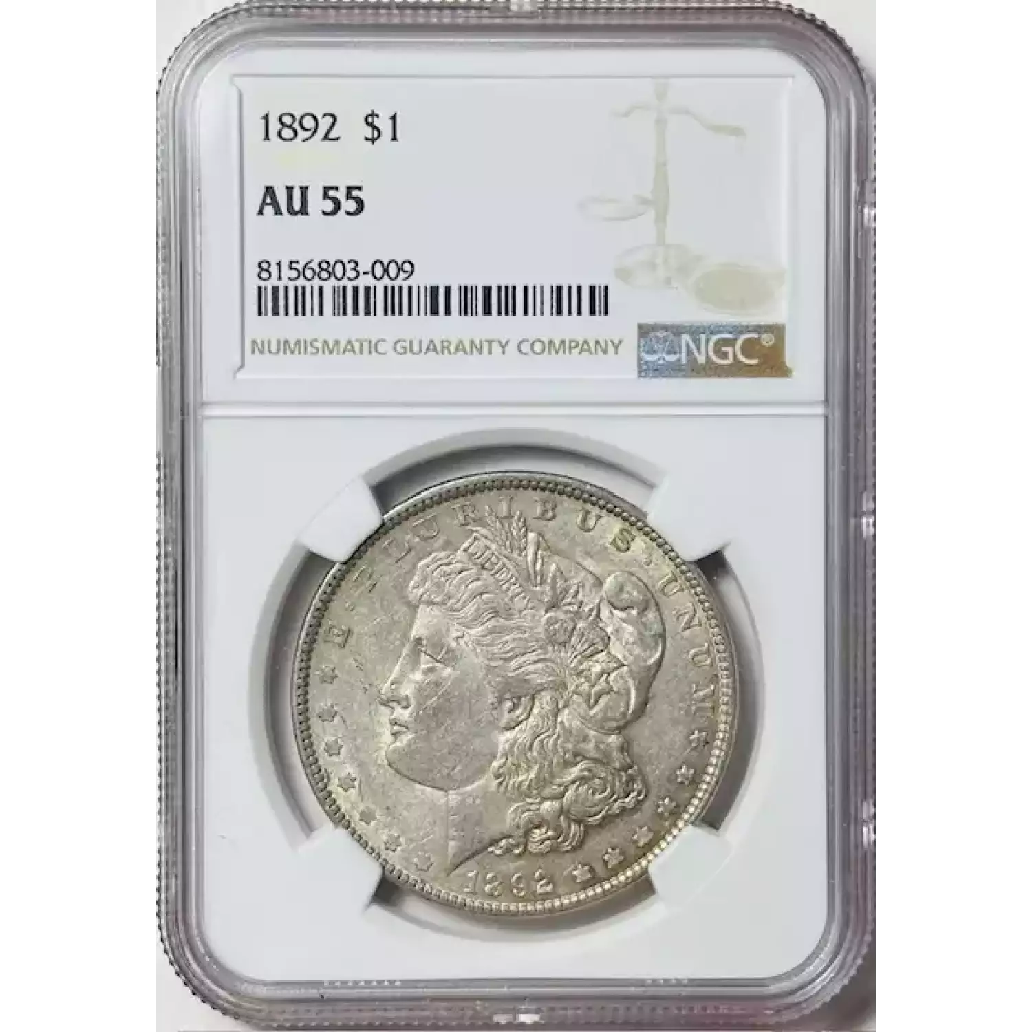 1892 Morgan Silver Dollar NGC AU-55 - Bob Paul Rare Coins