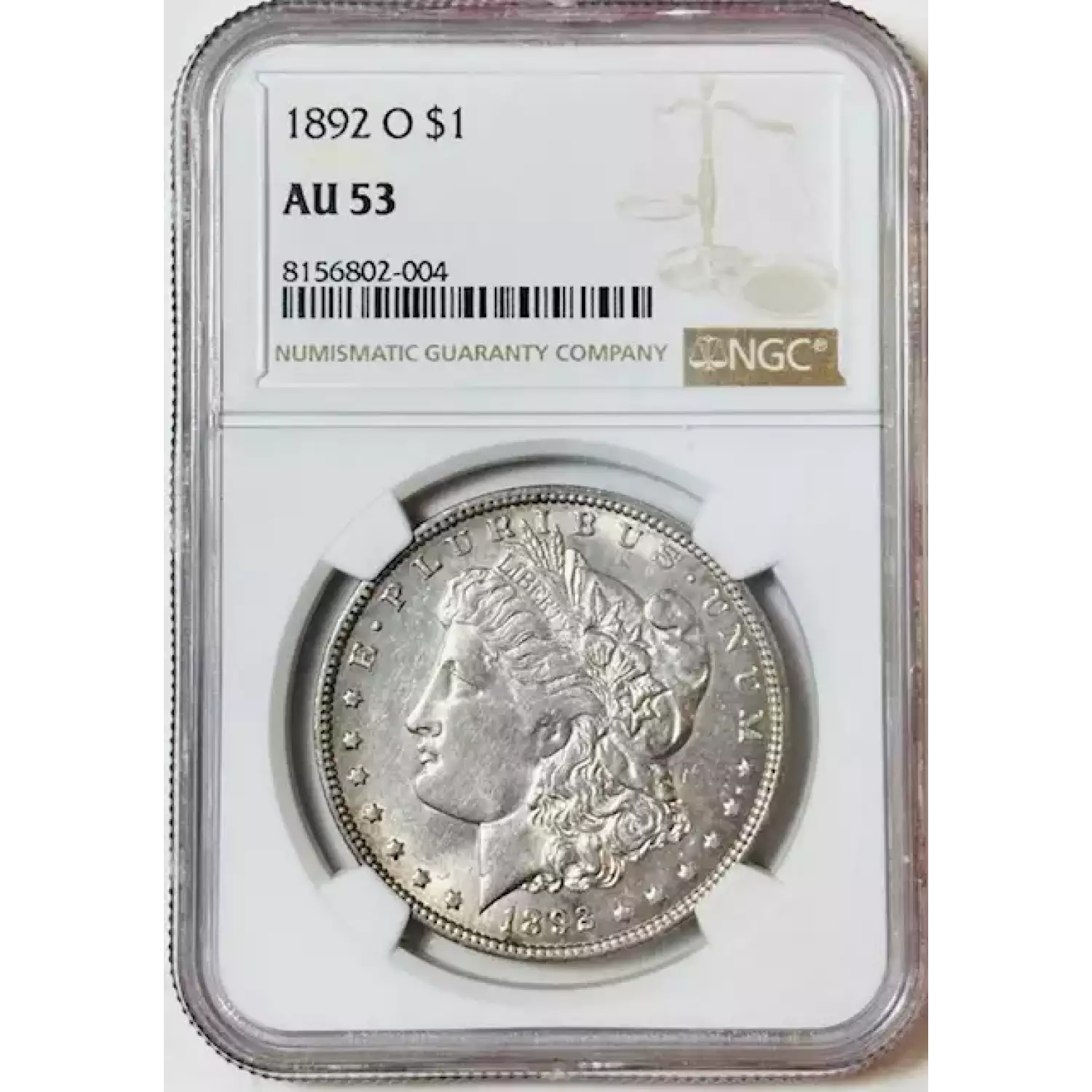1892-O Morgan Silver Dollar NGC AU-53 - Bob Paul Rare Coins