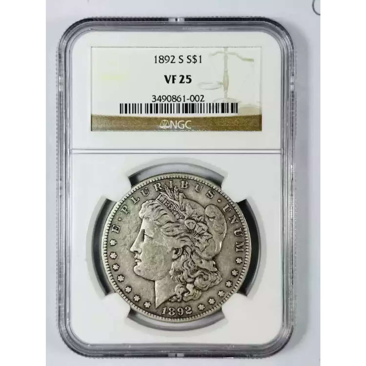1892-S Morgan Silver Dollar NGC VF-25 - Bob Paul Rare Coins