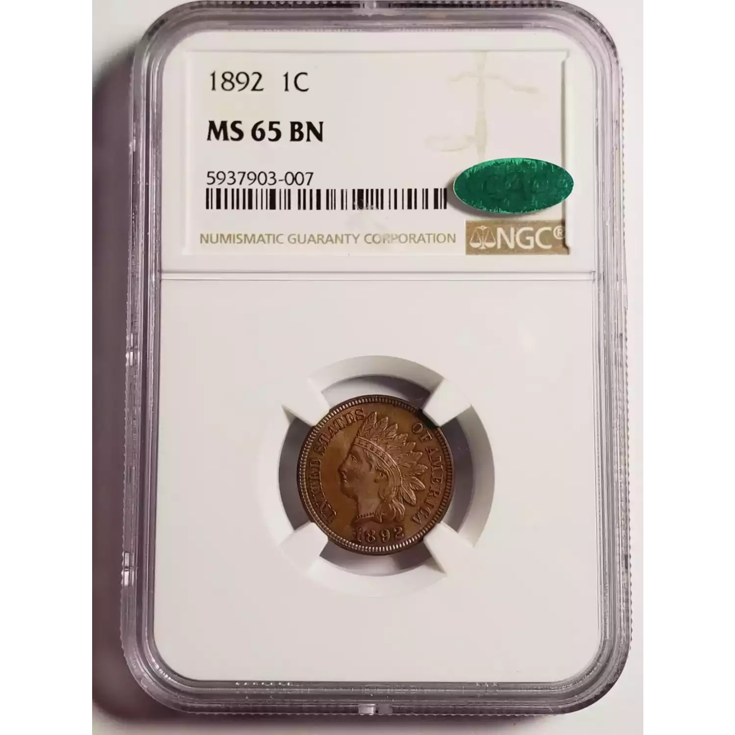 1892 BN NGC MS-65 - Bob Paul Rare Coins