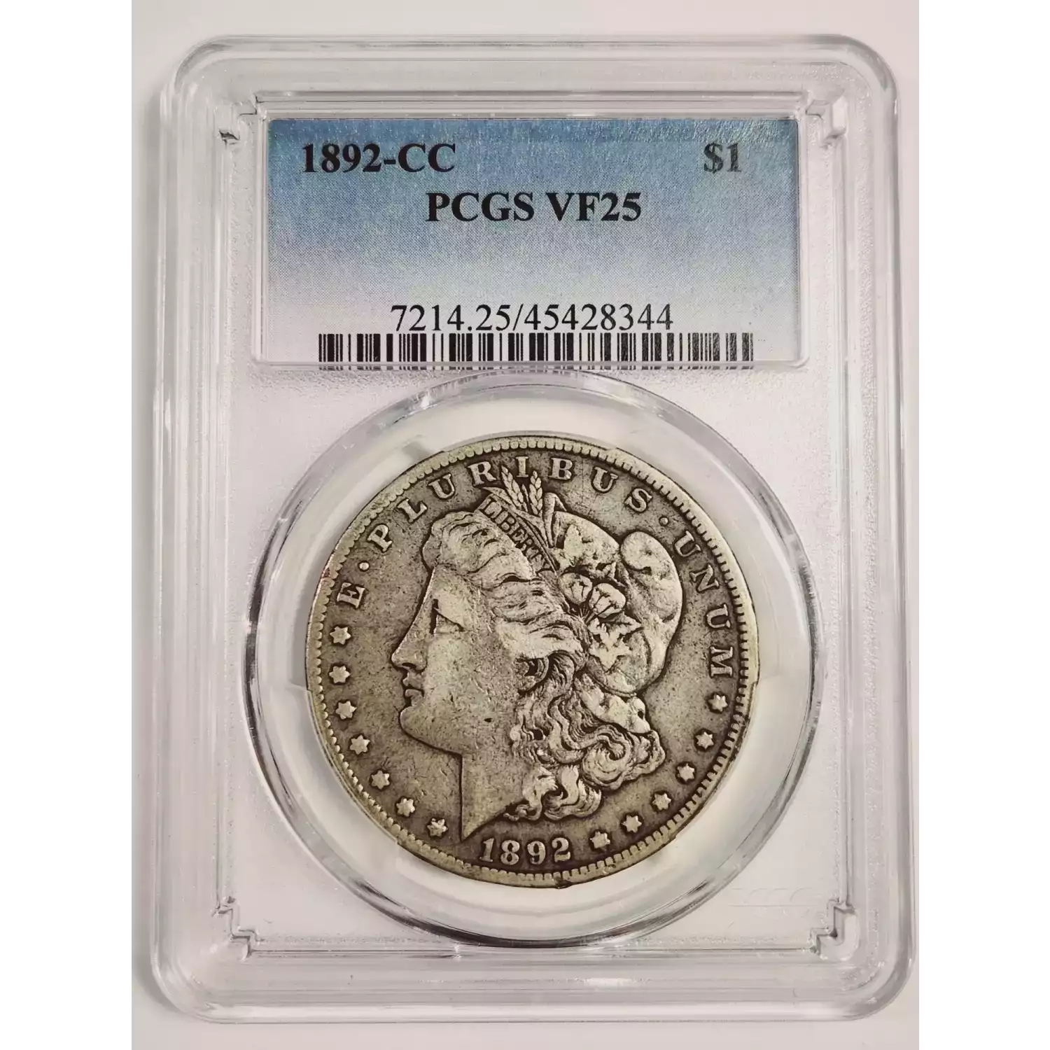 1892-CC Morgan Silver Dollar PCGS VF-25 - Bob Paul Rare Coins