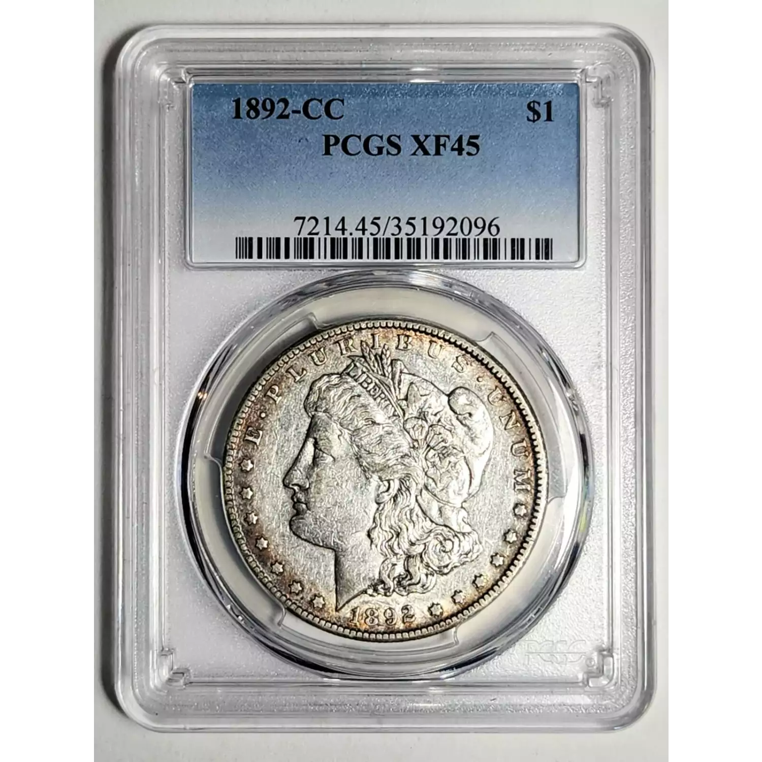 1892-CC Morgan Silver Dollar PCGS XF-45 - Bob Paul Rare Coins