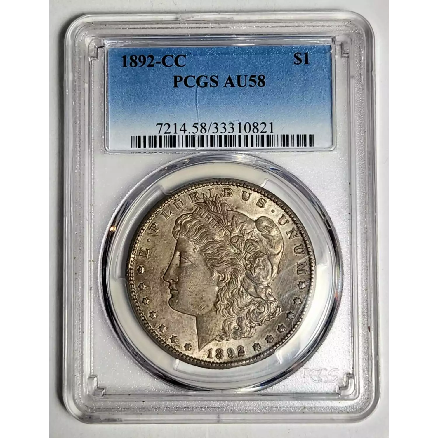 1892-CC Morgan Silver Dollar PCGS AU-58 - Bob Paul Rare Coins