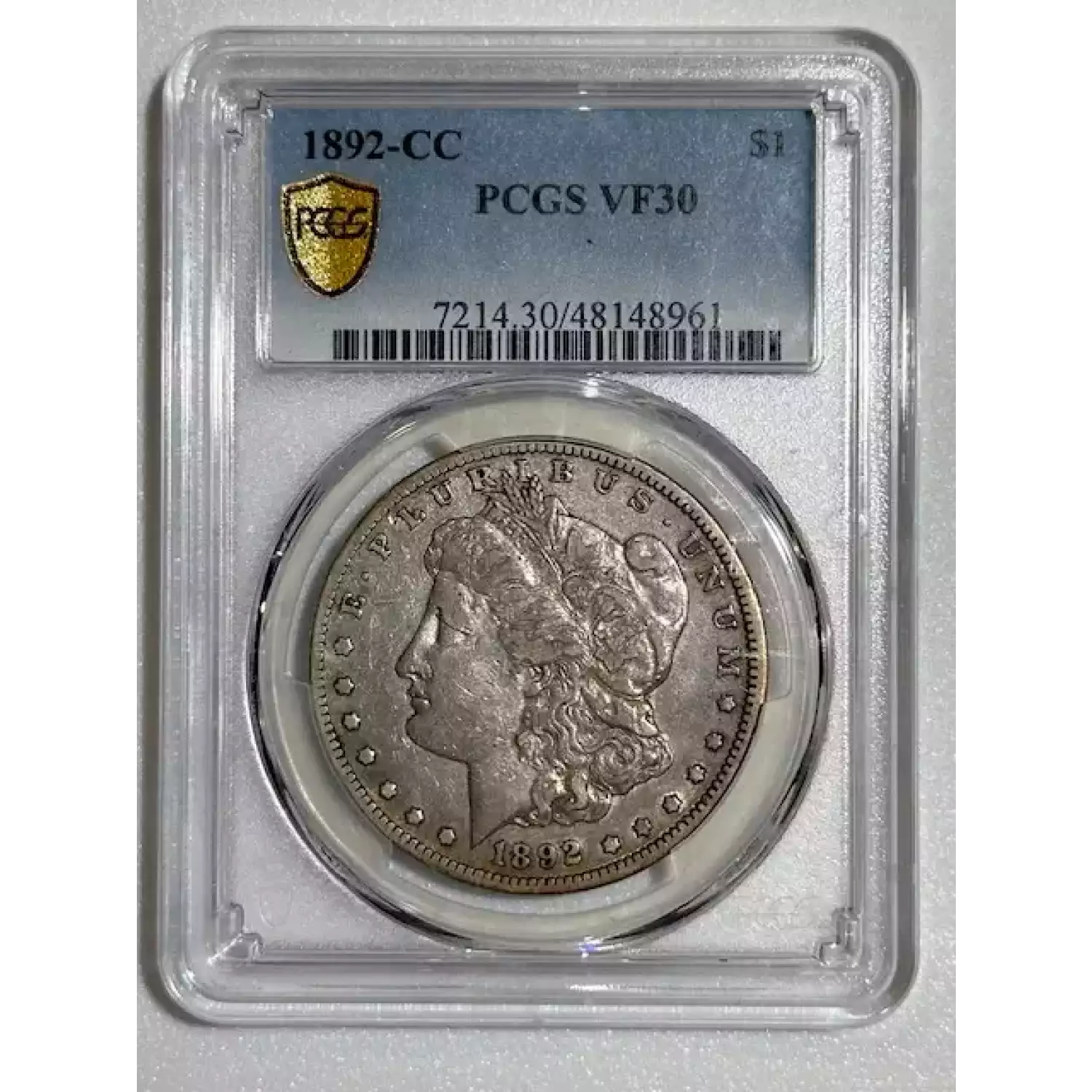 1892-CC Morgan Silver Dollar PCGS VF-30 - Bob Paul Rare Coins