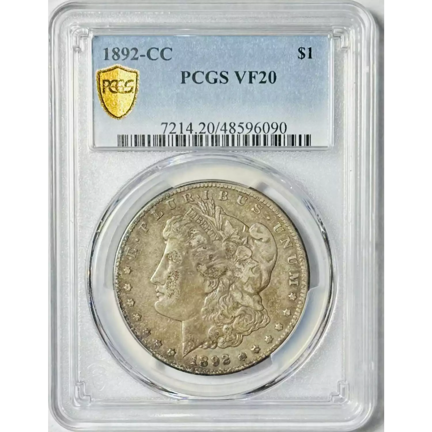 1892-CC Morgan Silver Dollar PCGS VF-20 - Bob Paul Rare Coins