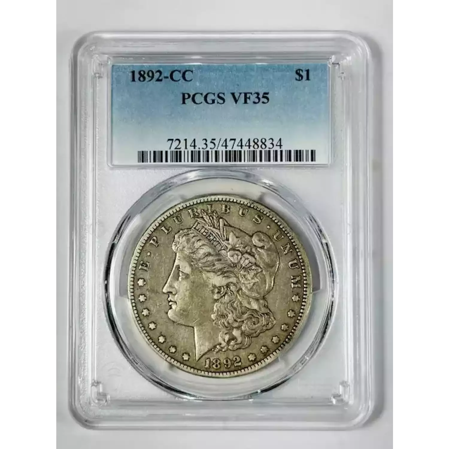 1892-CC Morgan Silver Dollar PCGS VF-35 Carson City - Bob Paul Rare Coins