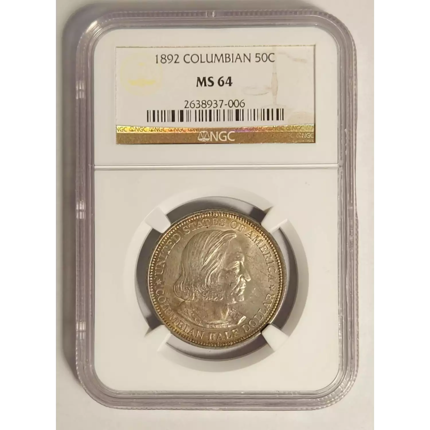 1892 Classic Commemorative World's Columbian Exposition Half Dollar NGC ...