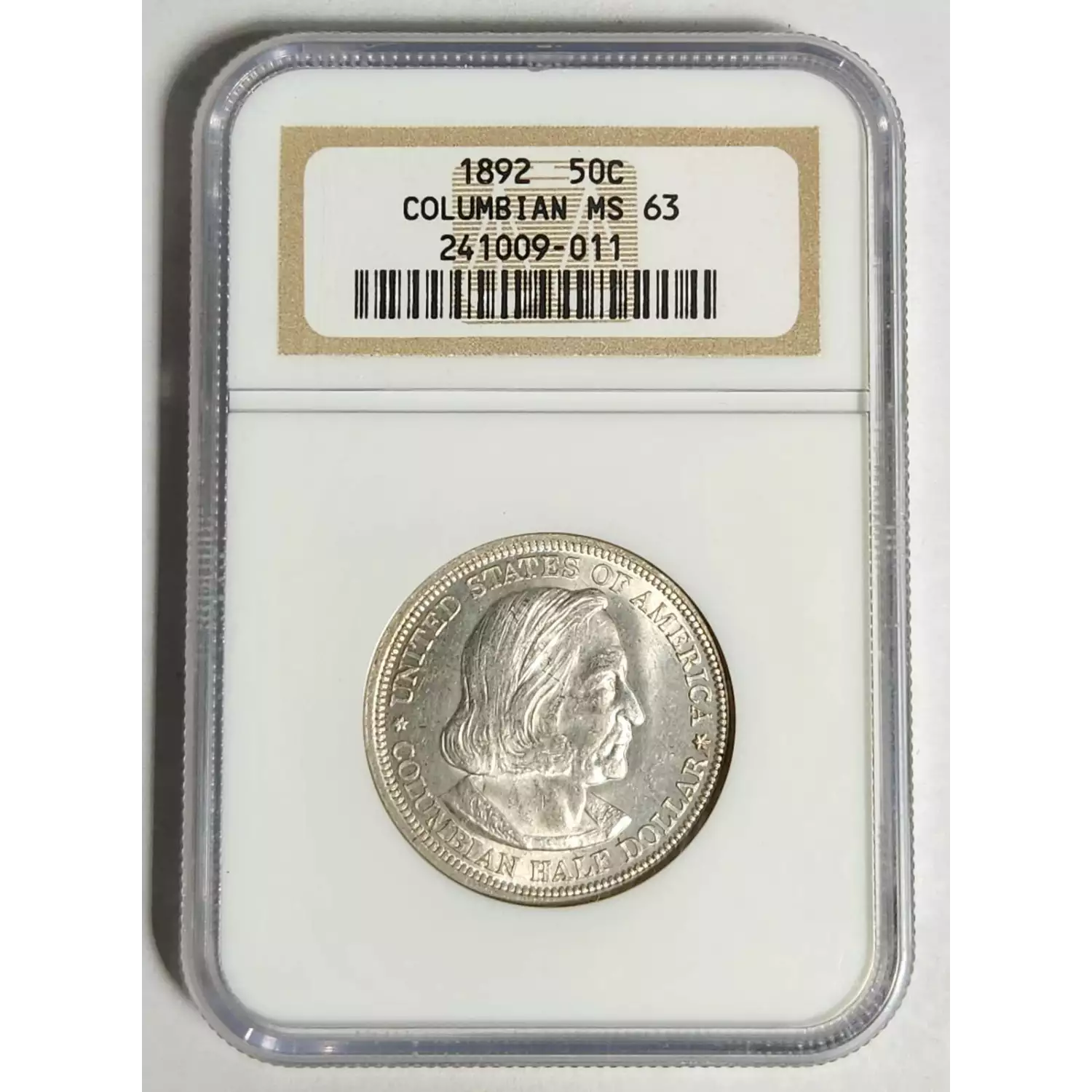 1892 COLUMBIAN NGC MS-63 - Bob Paul Rare Coins